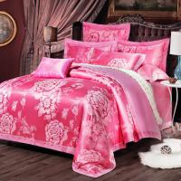 China Cotton European Style Bedding Set 3 4 6 7 Piece Satin Sheet Pillow Case Duvet Cover for sale