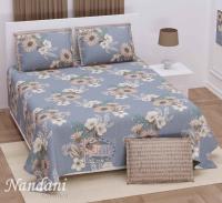 China 108 x 108 Inches Custom Made Joint-Free Double Bedsheet in Twill Cotton for Weddings for sale