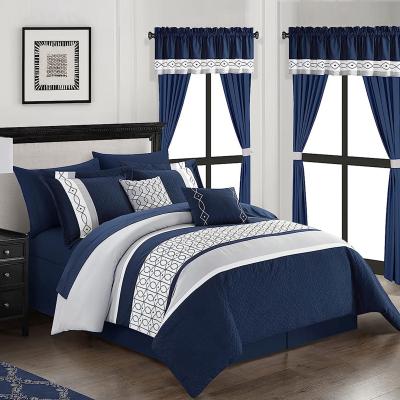 China Microfiber Polyester 20 Piece Pillowcases Window Treatments Decorative Pillows Shams for sale