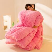 China All-Season Thickened Winter Quilt with Long Hair Mink Velvet and 100% Polyester Warmth for sale