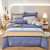 China Multi Colors 100% Cotton Double Bedding Set King Size Duvet Cover for Home Hotel for sale