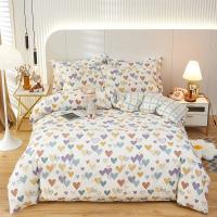 China Multi Colors 100% Cotton Double Bedding Set King Size Duvet Cover for Home Hotel for sale