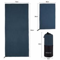 China Woven Custom Lightweight Super Absorbent Sports Travel Towel with Carry Bag for sale