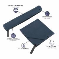 China Woven Custom Lightweight Super Absorbent Sports Travel Towel with Carry Bag for sale