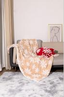 China Double Layer Thick Printed Blanket Christmas Style Coral Fleece Throw Sherpa Plush Blanket for sale