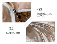 China Wedding Jacquard Printed Luxury King Size Silk Satin Bed Set for Sustainable Comfort for sale