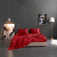 China Reactive Printing Luxury Silk Satin Bedding Set Pure Mulberry 19 Momme Silk 4pcs for Home for sale