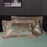 China European Style Luxury Satin Silk Hotel Exquisite Jacquard Bedding Set Solid Advantage for sale