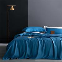 China Standard Size Real Silk Duvet Cover Queen King Comforter Cover Solid Color Bedding Set for sale