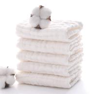 China Sustainable 100% Cotton Muslin Squares for Unisex Baby Reusable Muslin Face Cloth for sale