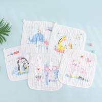 China Sustainable 100% Cotton Muslin Squares for Unisex Baby Reusable Muslin Face Cloth for sale