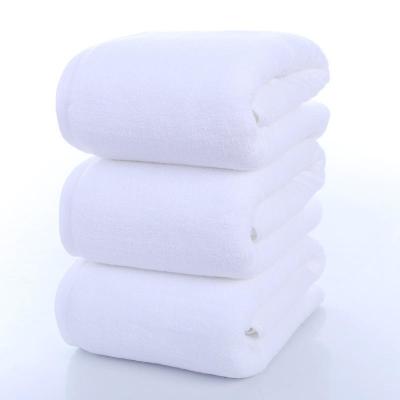 China 100% Cotton Thick Towel 80*180cm Multi Size 21S White Soft Bath Towel 600g for Summer for sale