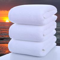 China 100% Cotton Thick Towel 80*180cm Multi Size 21S White Soft Bath Towel 600g for Summer for sale