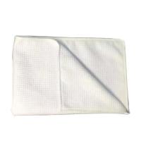 China WHITE Waffle Weave Tea Towel Sublimation Blank Kitchen Towel for Custom Printing for sale