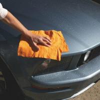 China Effortlessly Clean Your Kitchen with Sustainable Super Absorbent Orange Drying Towel for sale
