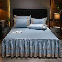 China Add Style and Comfort to Your Bedroom with Bed Skirts in Polyester Cotton Fabric for sale