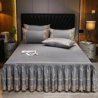 China Add Style and Comfort to Your Bedroom with Bed Skirts in Polyester Cotton Fabric for sale