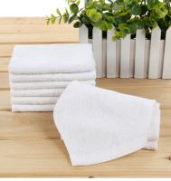 China 25*25cm Logo White Airplane Cotton Pallet Towel Antipilling and Wrinkle Fade Easy Care for sale