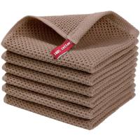 China Highly Absorbent 100% Cotton Kitchen Towels Waffle Weave for Baristas and Tea Lovers for sale
