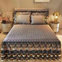 China 4 Piece Flat Sheet Pillowcase Bedspread Luxury Embroidered Bedding Set for Hotel for sale