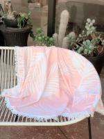China Turkish Cotton Round Beach Towel in Customized Color and Size with Personalized Print for sale