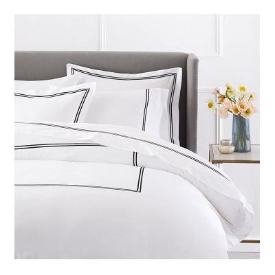 China European and American Style 400TC Luxury Embroidered Duvet Cover Set for Queen Size Bed for sale