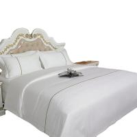 China Hotel Bed Sheet Set in 100% Cotton with 300tc Thread Count and GOOSE DOWN Filling for sale