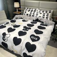 China Queen-Size Brushed Cotton 4-in-1 Bedding Set The Ultimate Choice for a Trendy Bedroom for sale