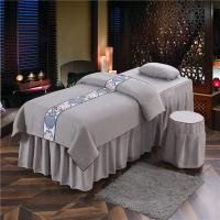 China Modern Style Massage Table Sheet Cover Set Luxury Spa Pure Microfiber 4 Piece Bedding for sale