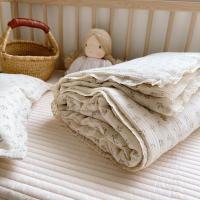 China Super Soft Breathable Floral Muslin Baby Crib Comforter Blanket And Quilt Cotton Lightweight for sale