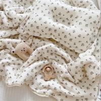 China Super Soft Breathable Floral Muslin Baby Crib Comforter Blanket And Quilt Cotton Lightweight for sale