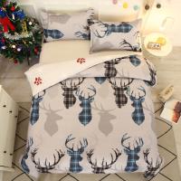 China Custom Fabric Density Winter Festive Bedding Comforter Sets for Home Christmas 4pc Set for sale