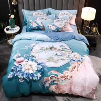 China Fashionable Washed Tencel Bedsheets Sets Bedding Set Eco-friendly and Soft Hand Feel for sale