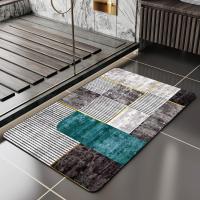 China Fast Water Drying Stone Bath Mat with Customized Color and Absorbent Hard Shower Rug for sale