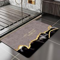 China Fast Water Drying Stone Bath Mat with Customized Color and Absorbent Hard Shower Rug for sale