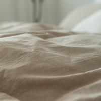 China 100% Washed Cotton Bedding Set Soft Hand Feel Breathable and Durable Linen Like Texture for sale