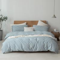 China 100% Washed Cotton Bedding Set Soft Hand Feel Breathable and Durable Linen Like Texture for sale