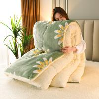 China 100% Polyester All-Season Customized Warm Lamb Fleece Quilt Comforter Bedding Set for sale