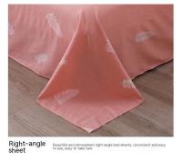 China Customized Color Luxury Bed Sheet Bed Cover for 4pcs Quantity Cotton Bedding Set for sale
