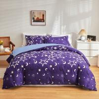 China White Floral Bedding Sets for Kids Boys Girls Twin 2 PCs Glow in The Dark Duvet Cover for sale