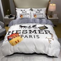 China Bedding Sheet Sets Fashionable Diagonal Printing Silk Bed Cover and Duvet Cover Sets for sale