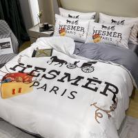 China Bedding Sheet Sets Fashionable Diagonal Printing Silk Bed Cover and Duvet Cover Sets for sale