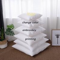 China Custom Logo Accepted Floral Print Bedding Throw for Hotel Indoor Decorative Pillows for sale