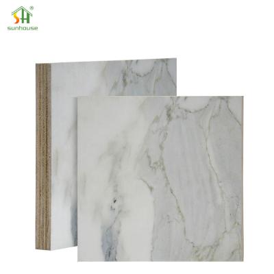 China Laminated Melamine Plywood Melamine Plywood Board for Interior Exterior Decoration Use for sale