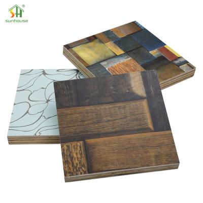 China Moisture Resistant Melamine Plywood Melamine Plywood Board for Interior Exterior Decoration Use for sale