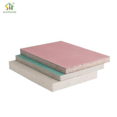 China Gypsum Board Plasterboard Interior Exterior Decoration Use for Building Construction Application Use for sale