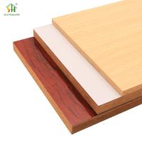 China Moisture Resistant Laminated MDF Melamine MDF Board for Interior Exterior Decoration Use for sale