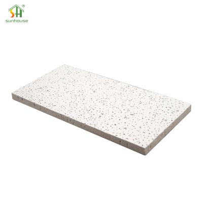 China Fire Rated Acoustic Mineral Fiber Ceiling Tile Board for Interior Exterior Decoration Use for sale