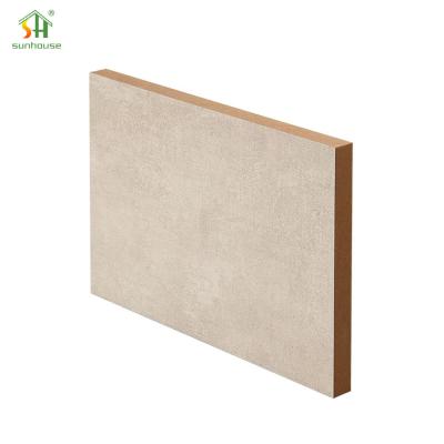 China Moisture Resistant Veneer MDF Melamine MDF Board for Interior Exterior Decoration Use for sale