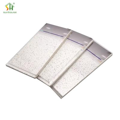 China Eco Friendly Recycled Mineral Fiber Ceiling Tile Board for Interior Exterior Decoration Use for sale
